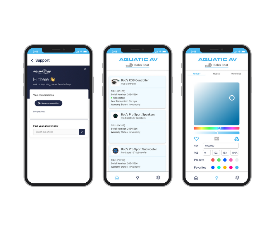 Aquatic AV App - Device Control & Management At Your Fingertips